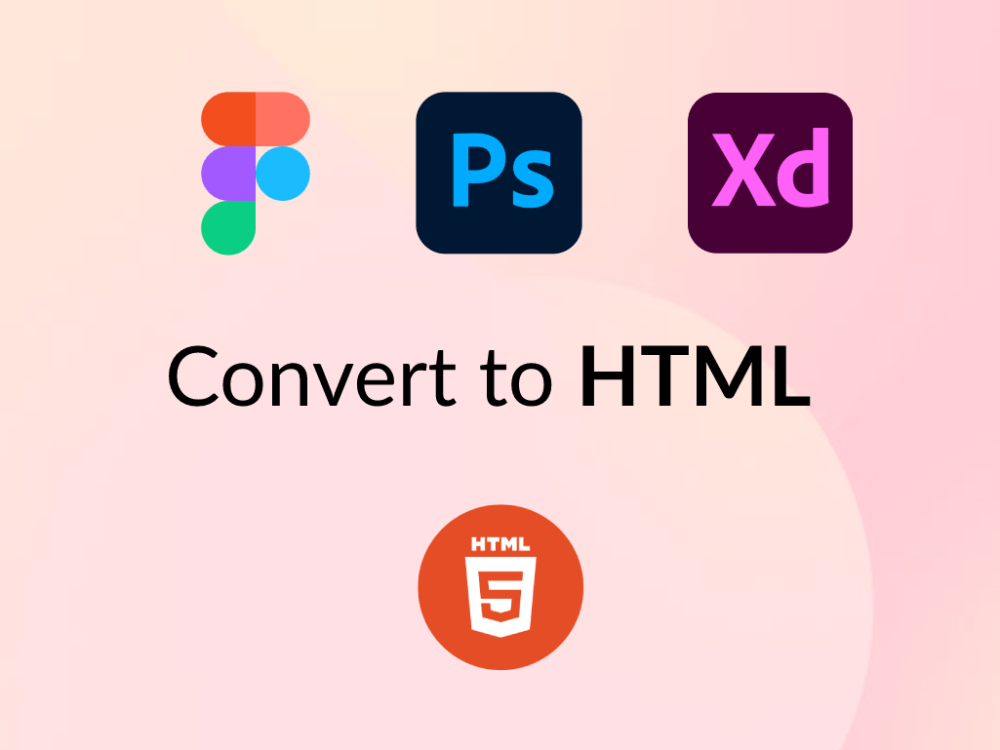 An HTML from Figma Photoshop Adobe XD | Upwork