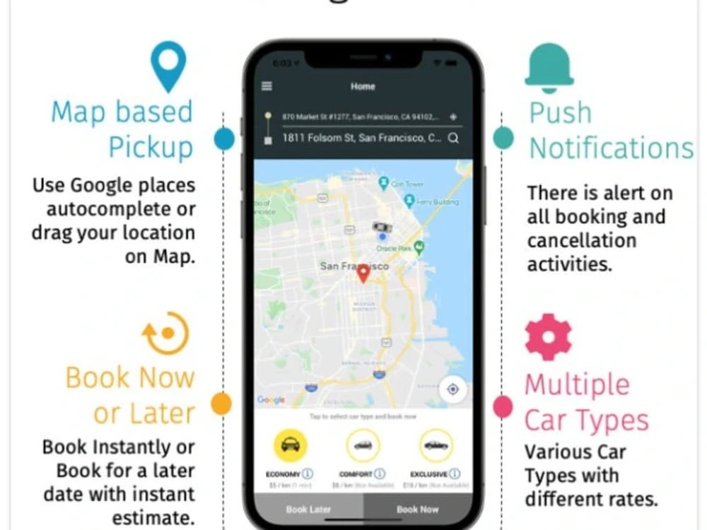 A taxi booking app like uber | Upwork