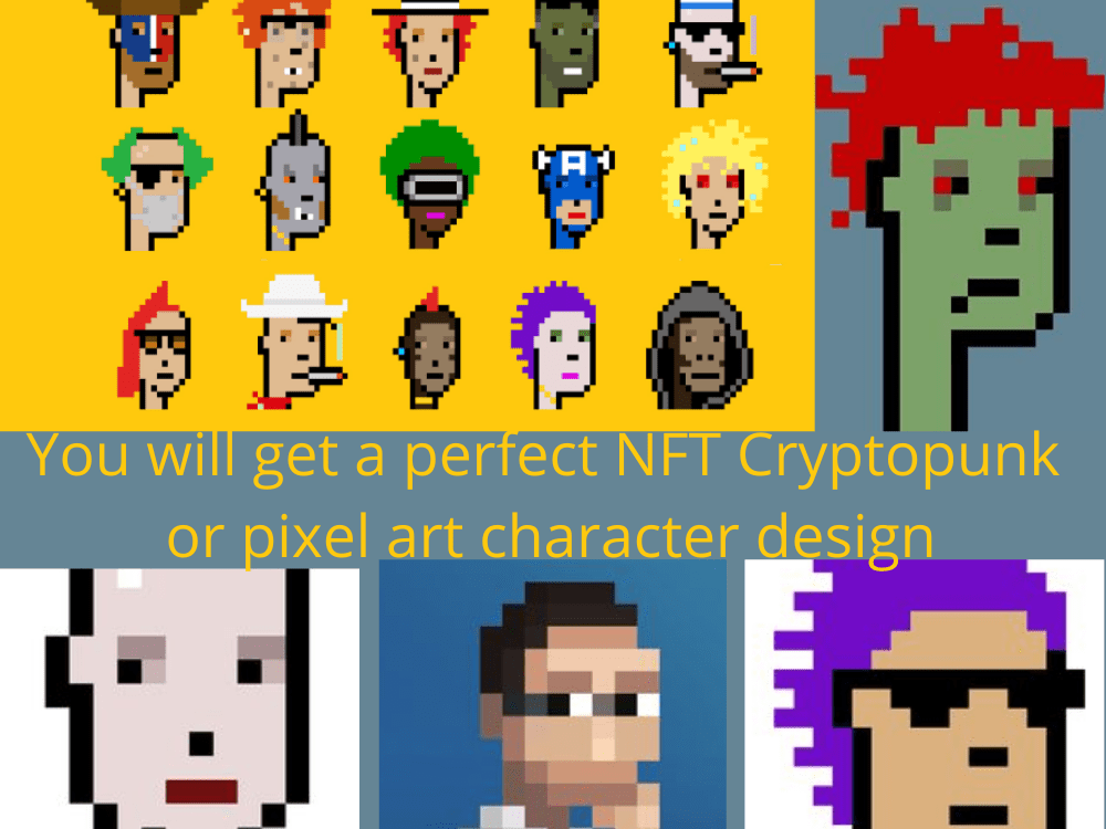 A perfect NFT Cryptopunk or pixel art character design | Upwork