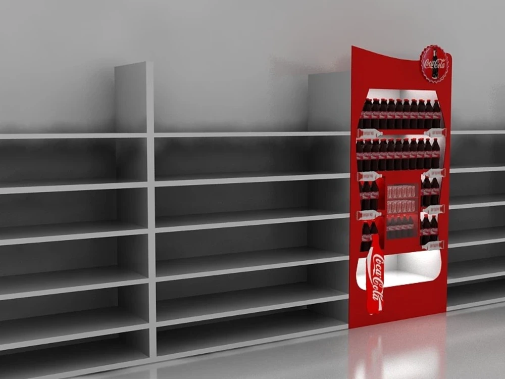 A creative 3d design and artwork of POP/POS/POSM Retail Display | Upwork