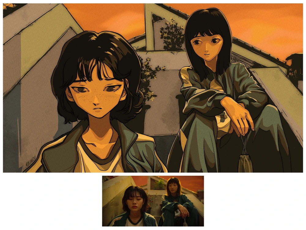 A Gorgeous & Colorful Manga / Anime Portrait | Upwork