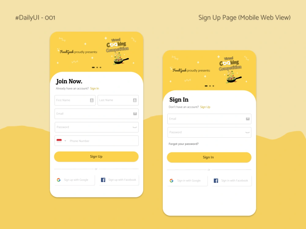 A great UI design for your application | Upwork