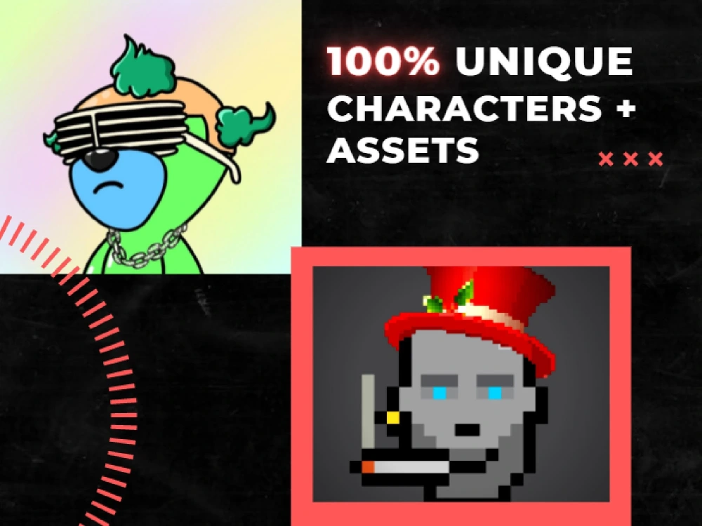 A unique NFT art collection with 1, 1k, 10k NFTs for Opensea - PFP Projects | Upwork