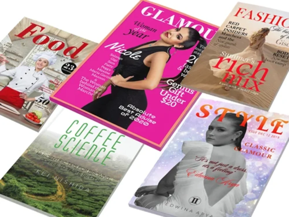 Magazine cover, magazine layout, typesetting, catalogue design | Upwork