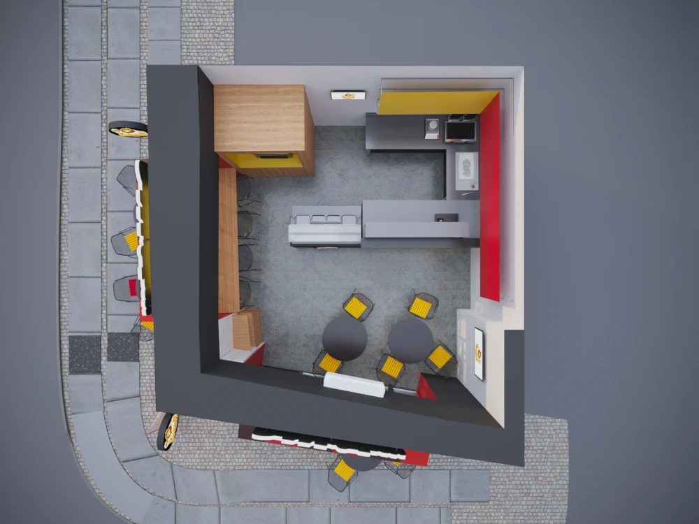 High-quality visualization of your restaurant, cafe, bar, coffee shop ...