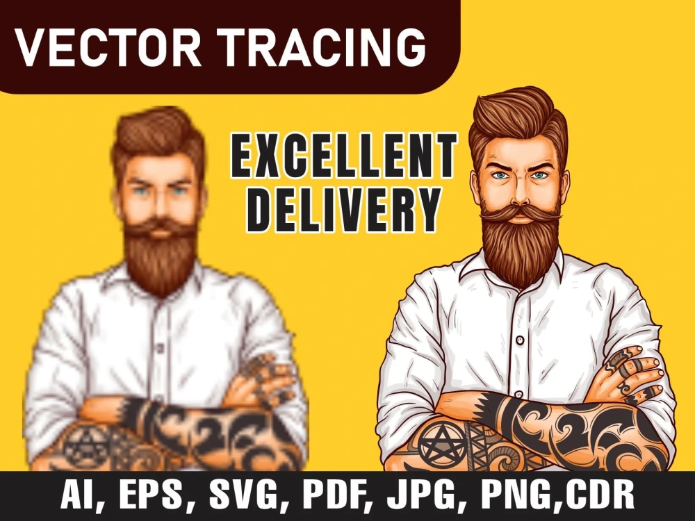 Vector tracing, redrawing, or vector art service | Upwork
