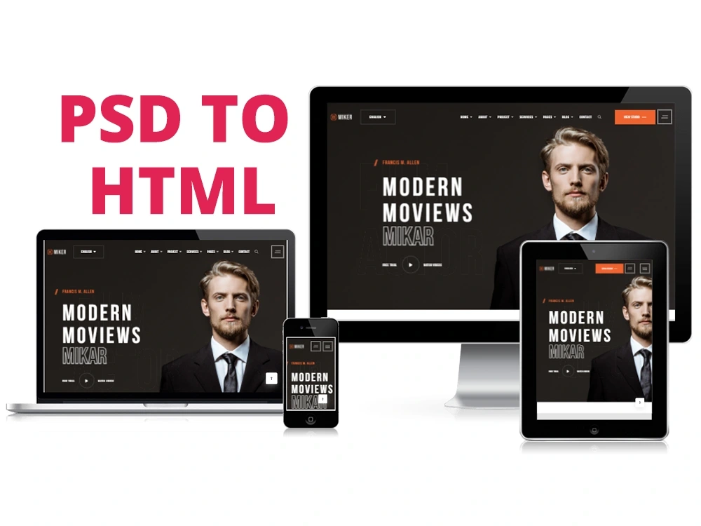 A Responsive Website Using HTML CSS JavaScript jQuery Bootstrap5 and SCSS | Upwork