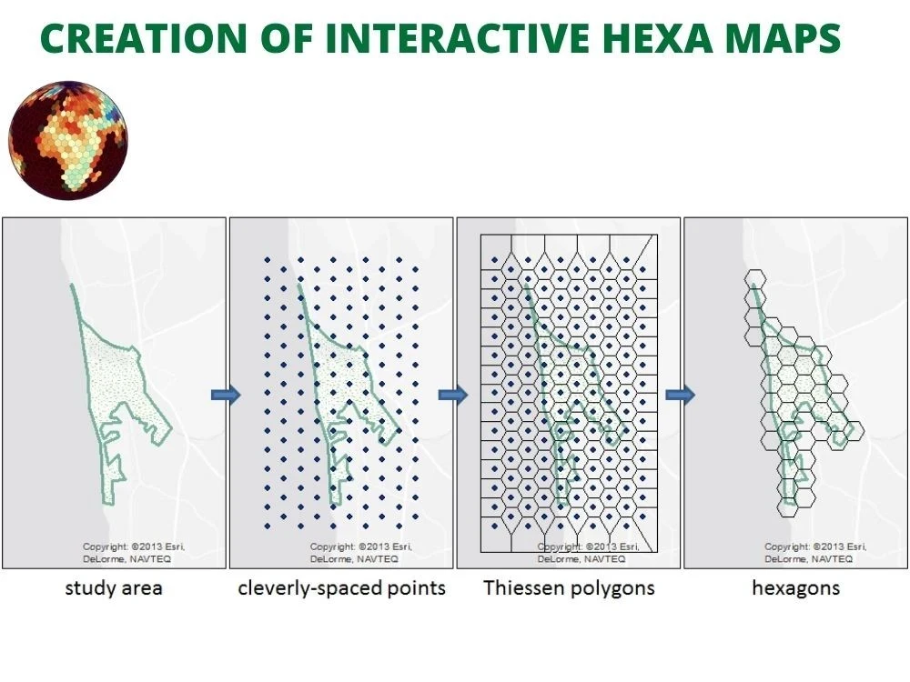 A fantastic honeycomb like hexagonal maps and interactive spider maps | Upwork