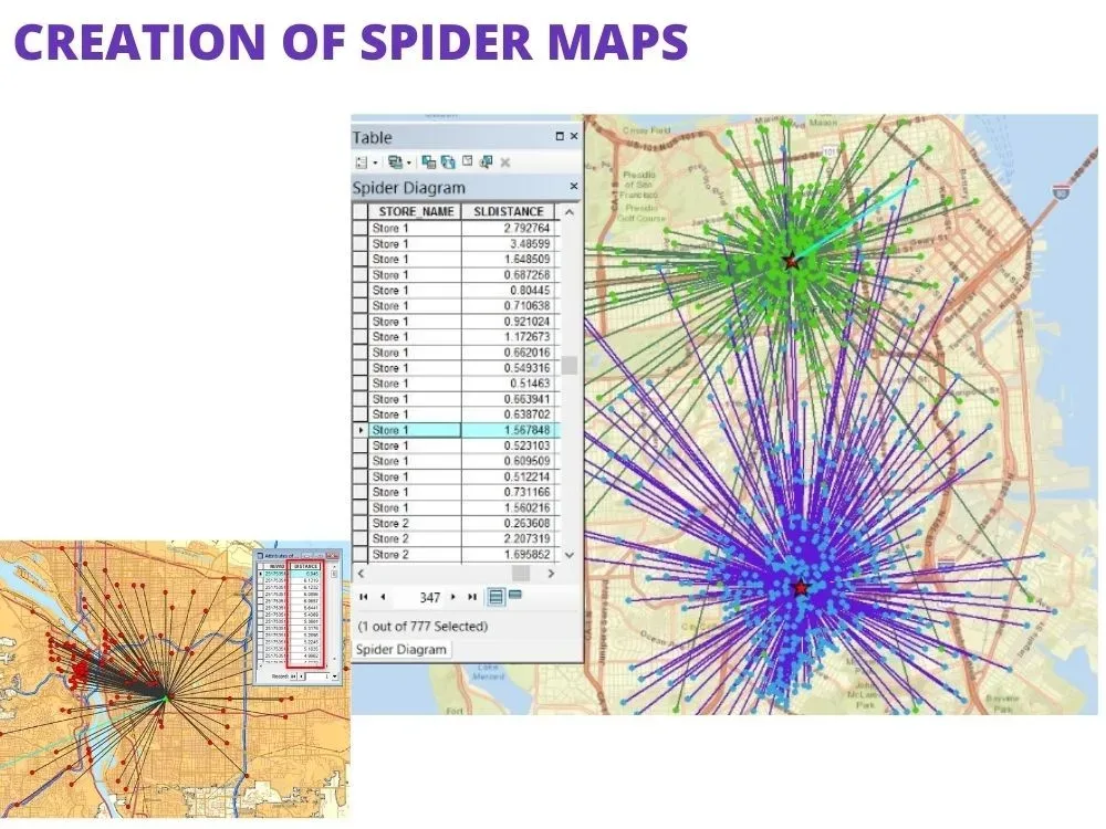 A fantastic honeycomb like hexagonal maps and interactive spider maps | Upwork