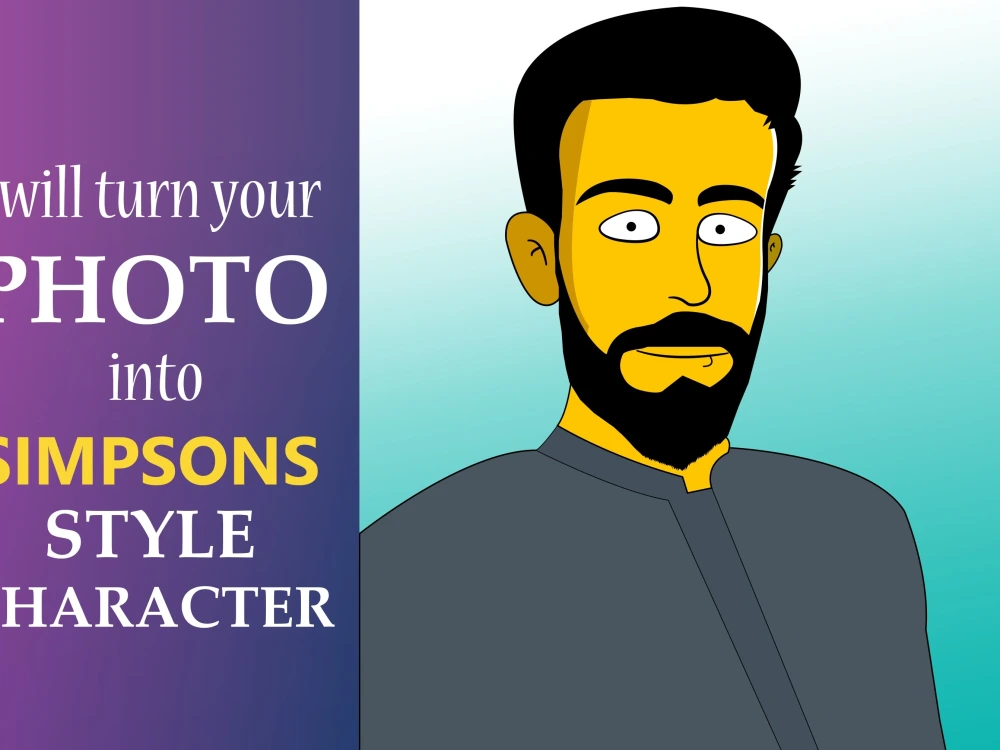 Your photo into simpson character portrait | Upwork