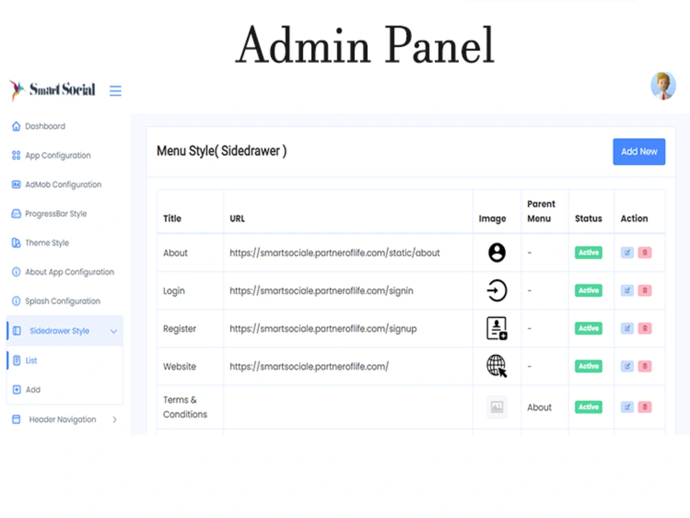 A web to application converter for Android/iOs with Admin panel | Upwork
