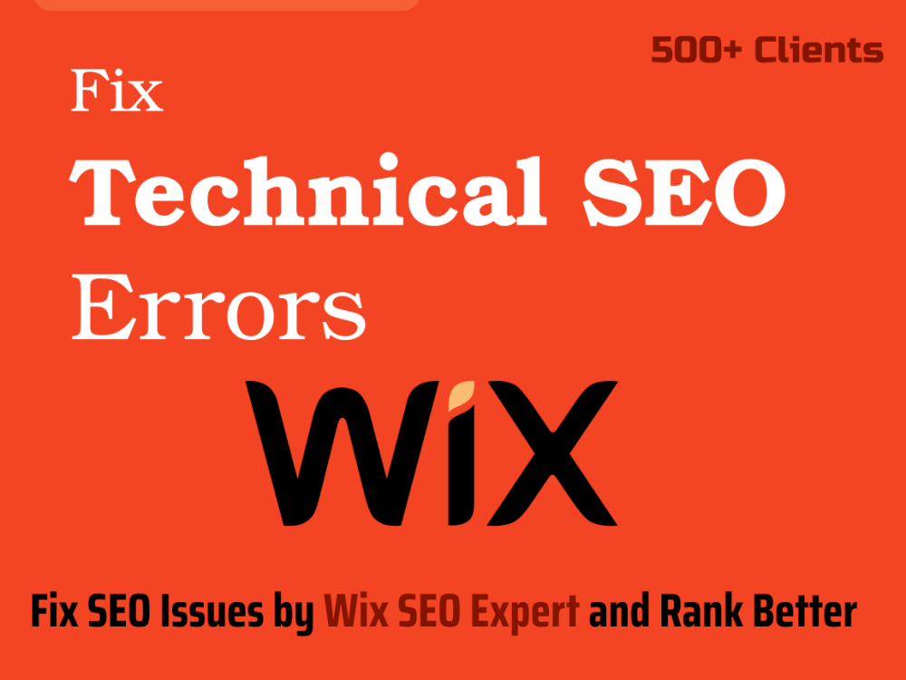 Wix Website Analysis and Technical SEO Errors Fixed | Upwork