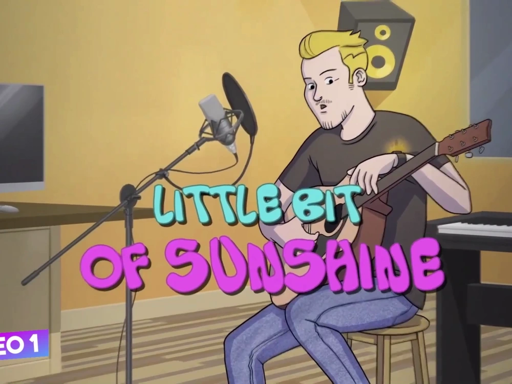 Fantastic custom 2d animated lyrical music video or animated music ...