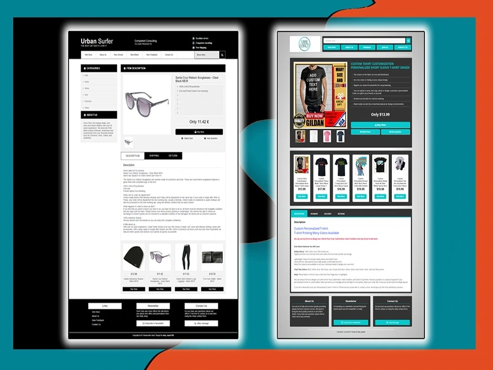 Custom ebay template responsive ebay listing template | Upwork