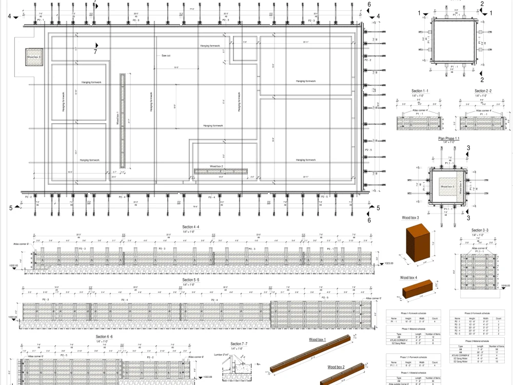 Concrete formwork drawing and pouring map for your project | Upwork
