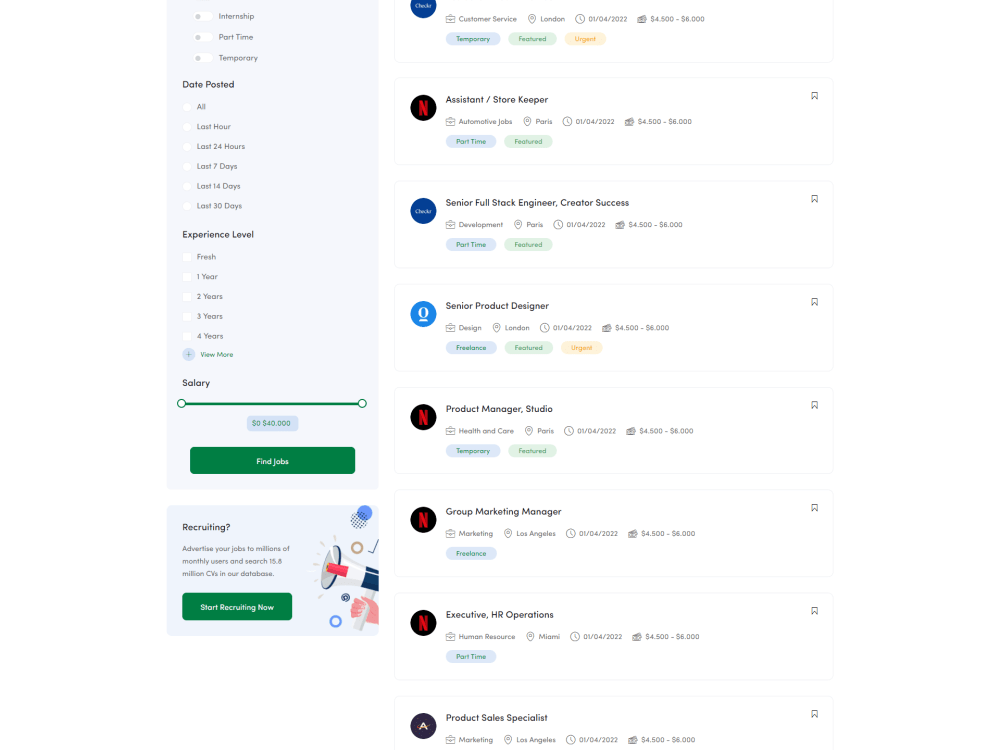 A Job Portal platform by Laravel and Vue.js | Upwork