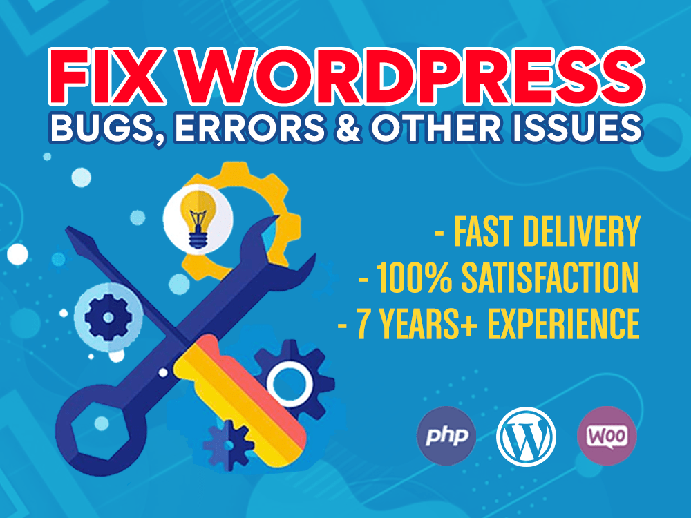 WordPress Bugs, Errors Or Any Other Issues Fixed | Upwork