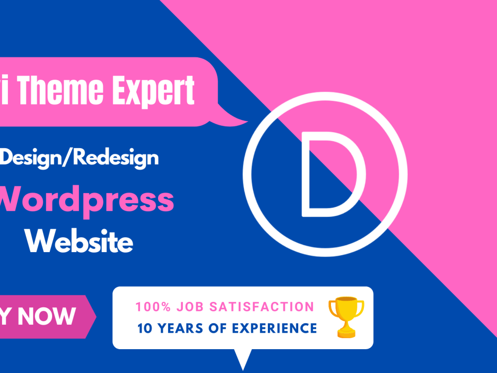 Divi |Divi Theme |Divi WordPress|Divi Expert| Divi Developer| Divi Designer | Upwork