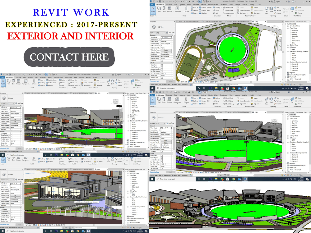 Your 3d in revit and sketchup | Upwork