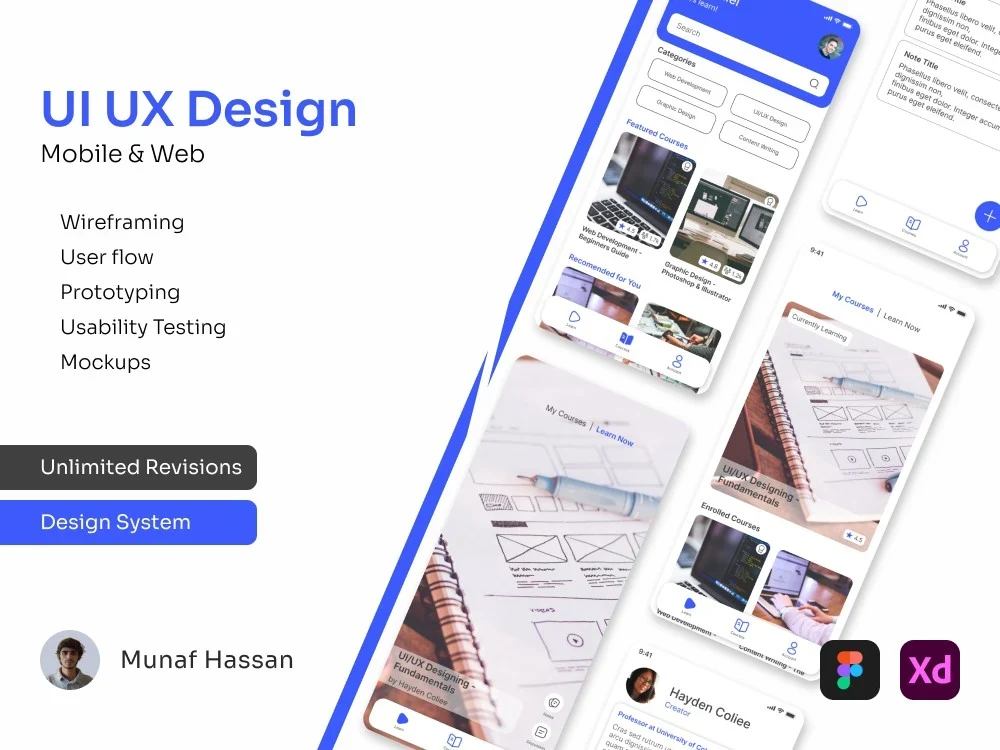 An amazing mobile app UI/UX design | Upwork