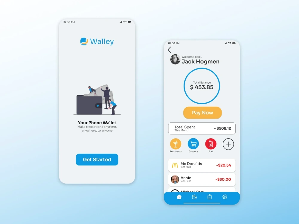 An amazing mobile app UI/UX design | Upwork