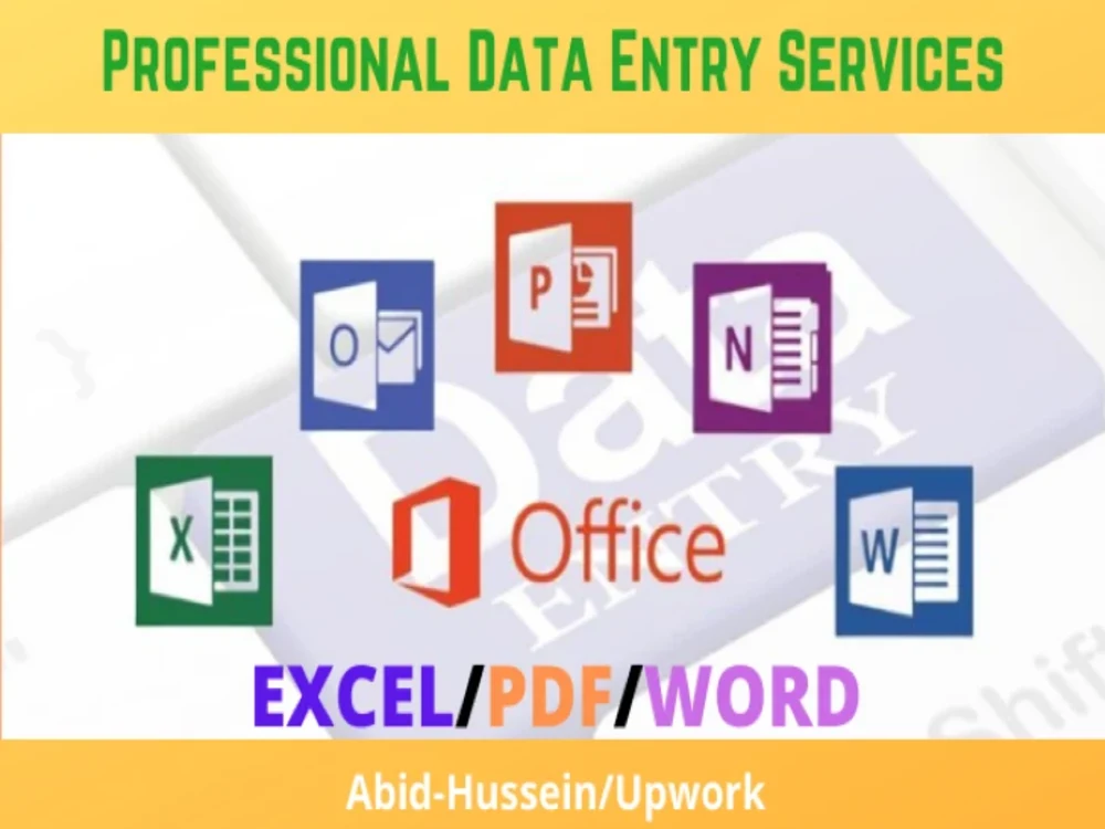 An excel data entry, copy-paste, typing, google doc,Pdf | Upwork