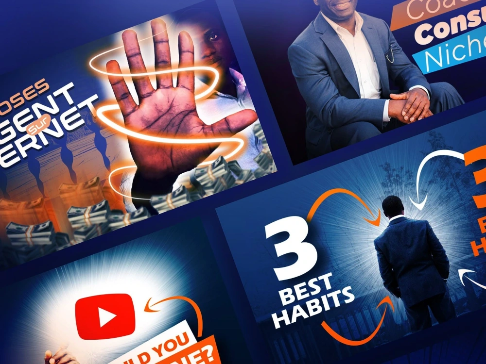 A viral professional youtube thumbnail | Upwork