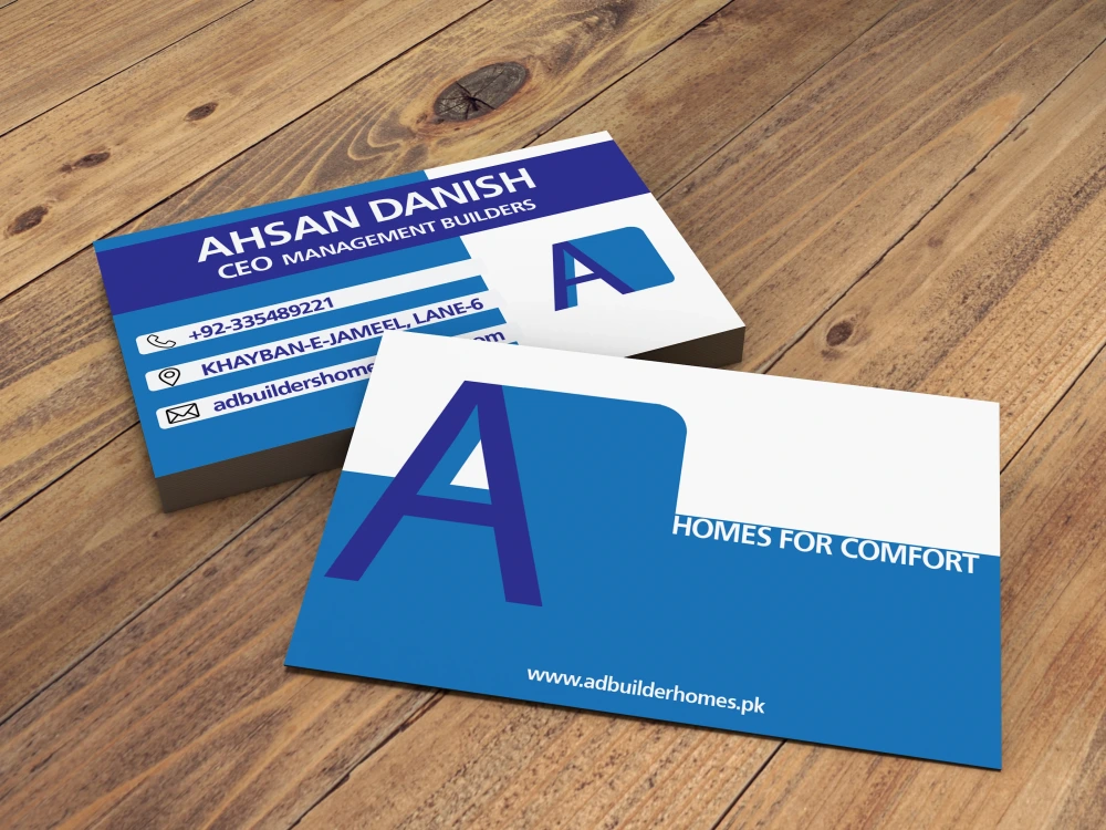 A modern minimalistic business card design. | Upwork