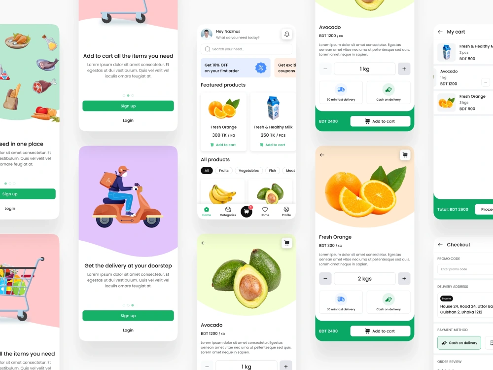 Clean android, iOS mobile app UI design | Upwork