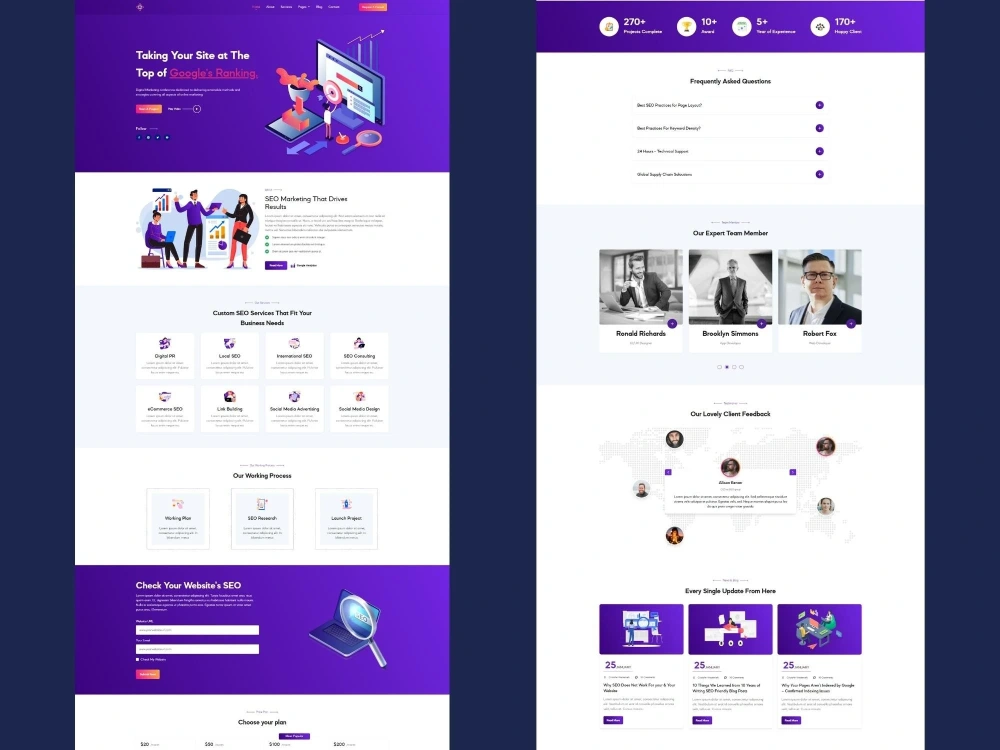 PSD, Figma, XD to Html, CSS, Bootstrap, Tailwind CSS responsive website ...