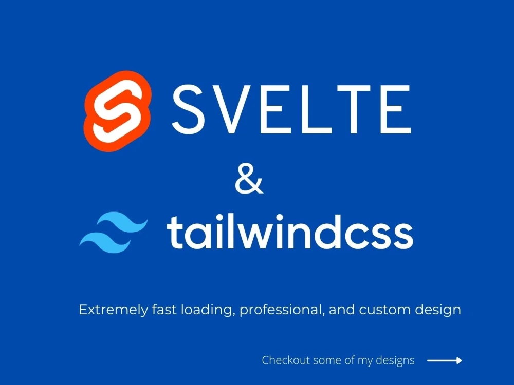 Landing Page Coded By Tailwind Css By Sveltejs Upwork