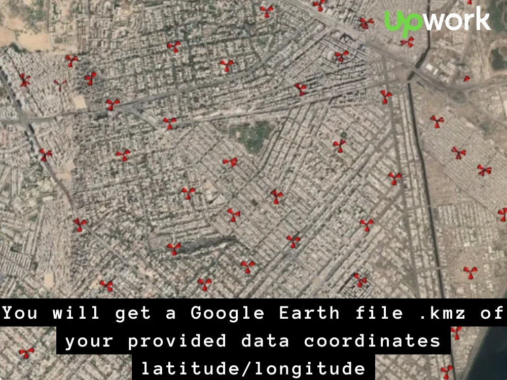 Google Earth file .kmz of your provided data coordinates latitude ...