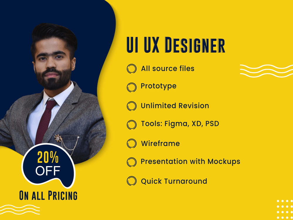 A UI UX designer specialized in Figma, XD, PSD | Upwork
