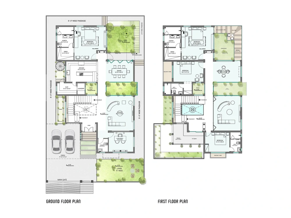 A Creative 2D Rendered Architectural Floor Plan of your Project | Upwork