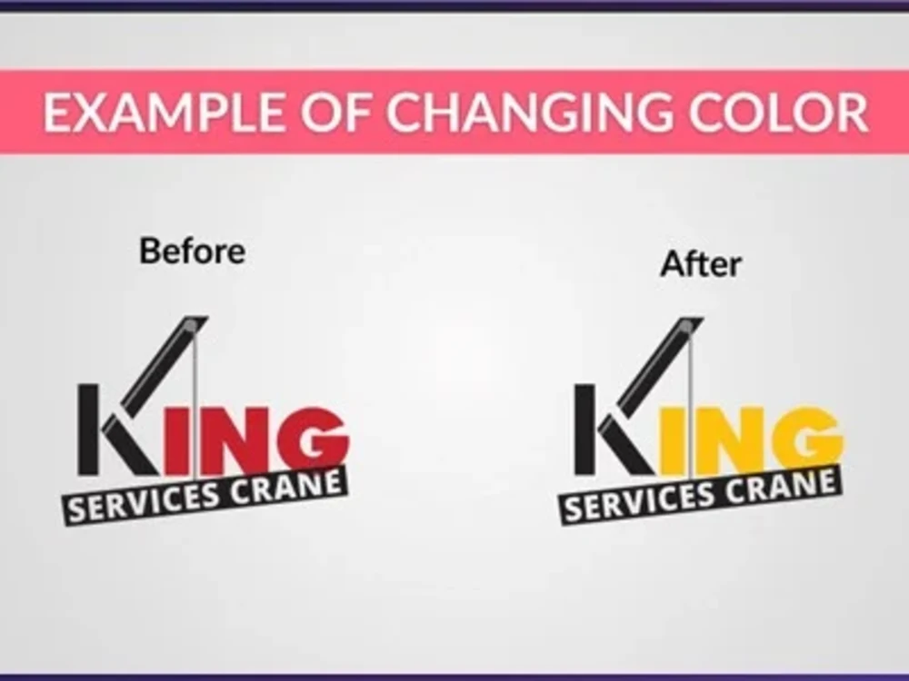 Logo editing/Logo modification/Logo color changing/Logo enhancement ...