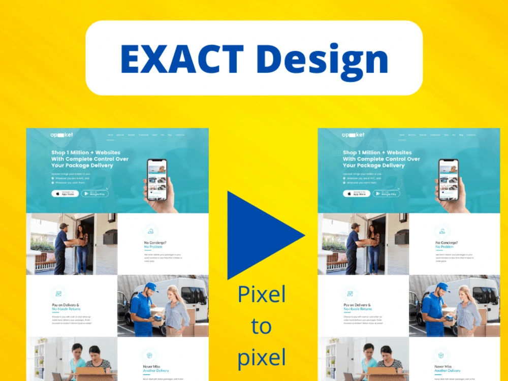 Custom design wordpress website by xd psd figma design using elementor | Upwork