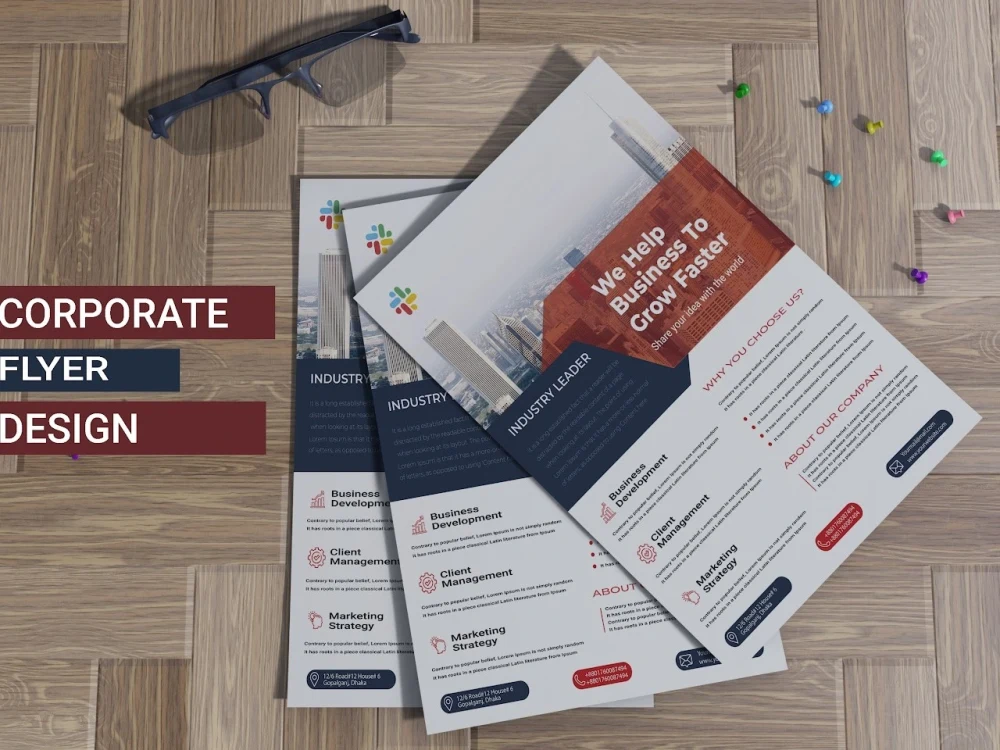 A professional flyer design for your business | Upwork