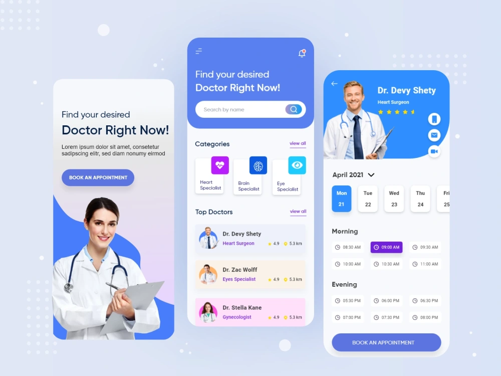 Android, iOS mobile app design with interactive mockup | Upwork