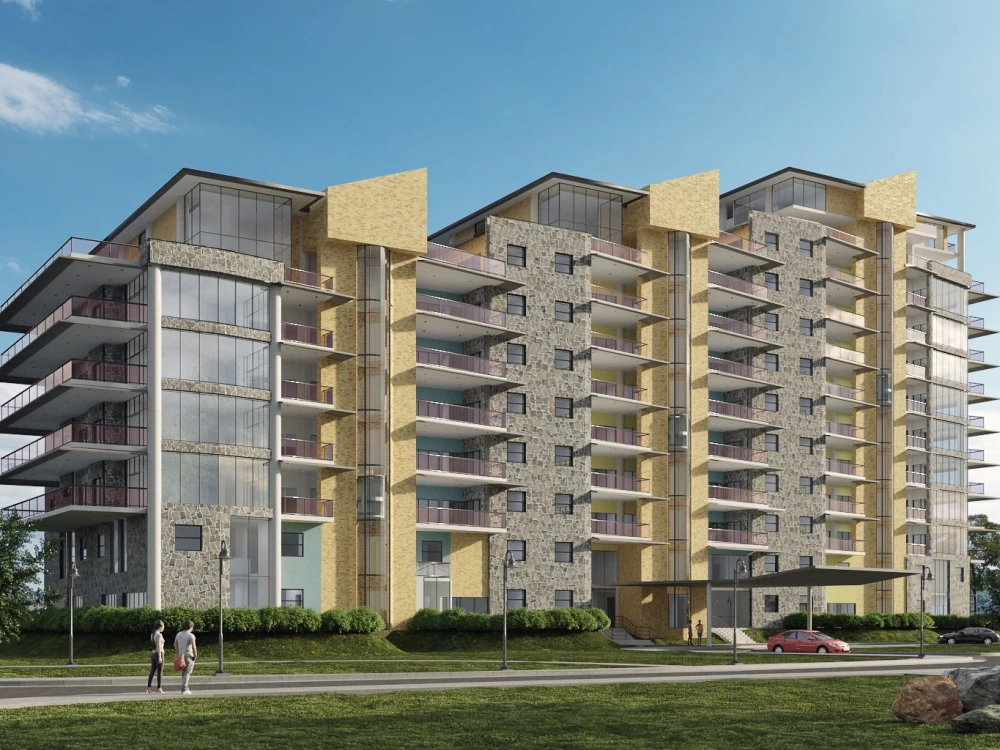 Multifamily / Offices/ Retail building concept design (large areas ...