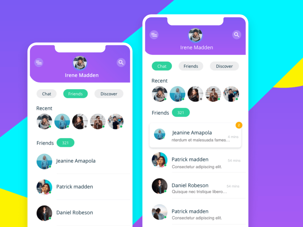 Android, iOS mobile app design with interactive mockup | Upwork