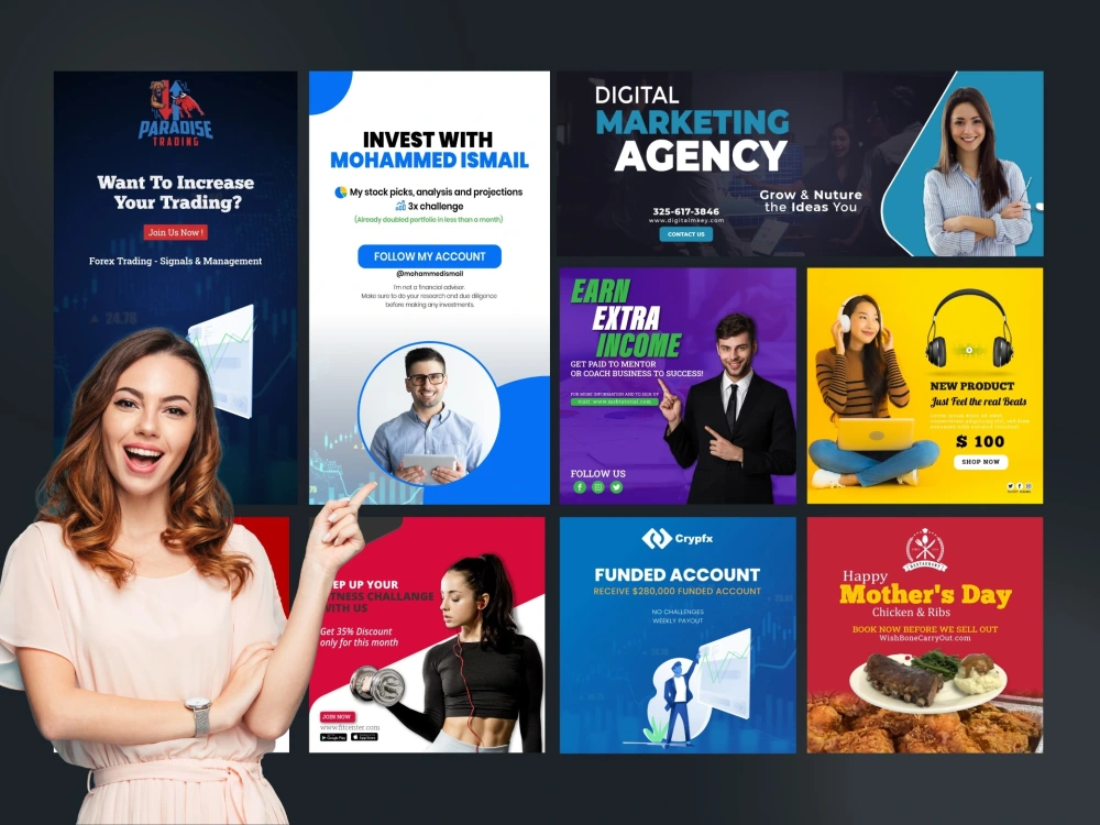 A creative Facebook or Instagram Post, Banner, Ads, Cover, Story Design ...