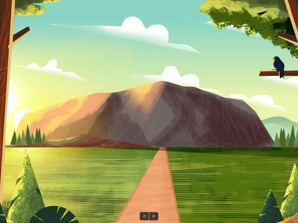 An amazing digital landscape illustration for your project | Upwork