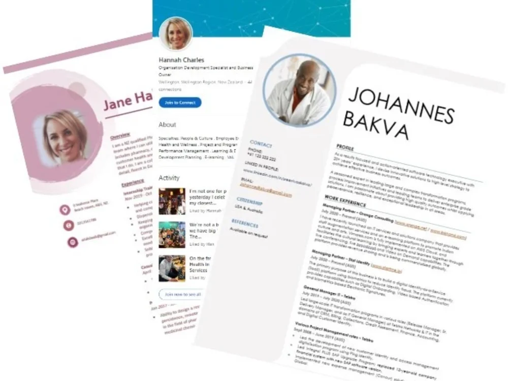 A unique custom designed resume that will stands out from the crowd ...