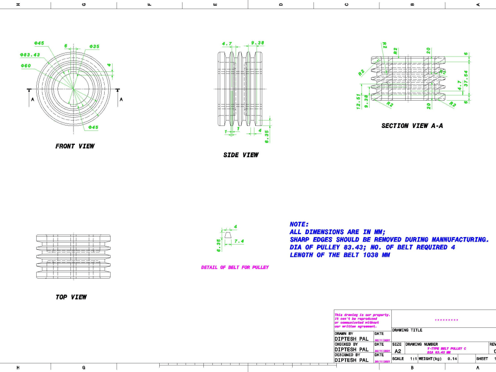 A fantastic Design for Manufacturing Drawings of IC Engines | Upwork