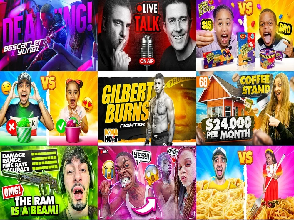 Custom gaming thumbnails for your videos. | Upwork