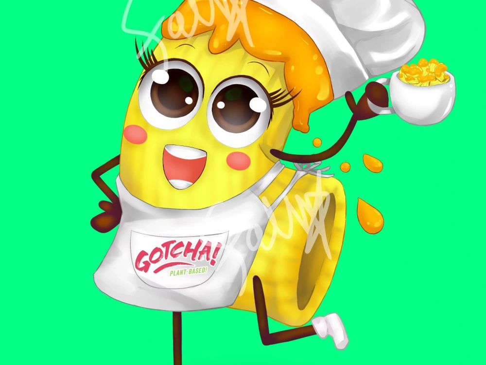 A cute food character drawing | Upwork
