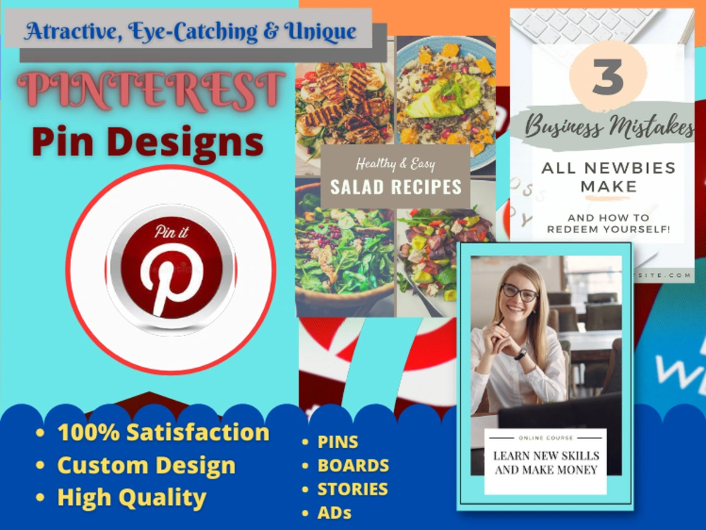 Amazing and attractive Pinterest Pin Design in 24 Hours | Upwork