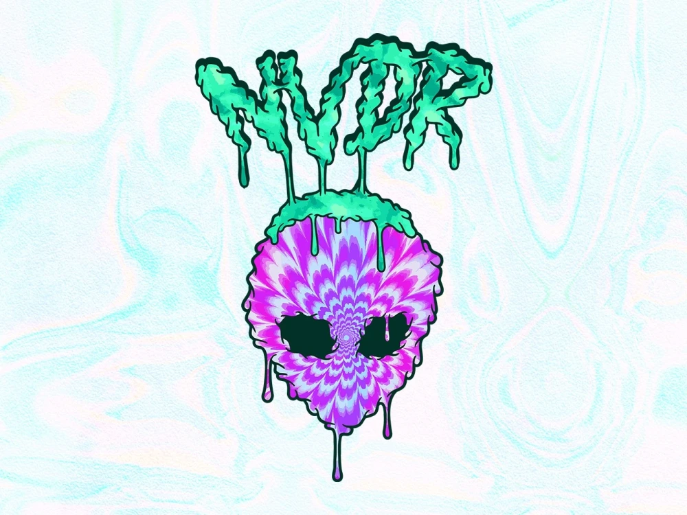 A melted/dripping/psychedelic/trippy style logo | Upwork