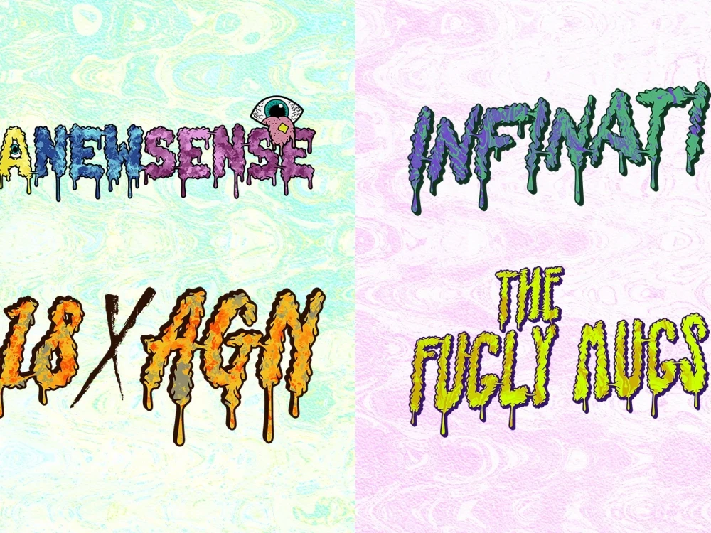 A melted/dripping/psychedelic/trippy style logo | Upwork