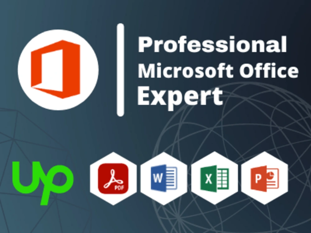 Work on Microsoft office, ms word, ms excel, ms powerpoint work expert | Upwork